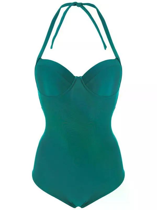 AMIR SLAMA Plain One-piece - Green