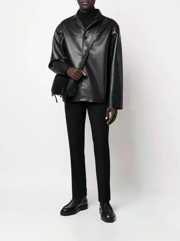 Fendi Ff Logo Tailored Trousers - Black