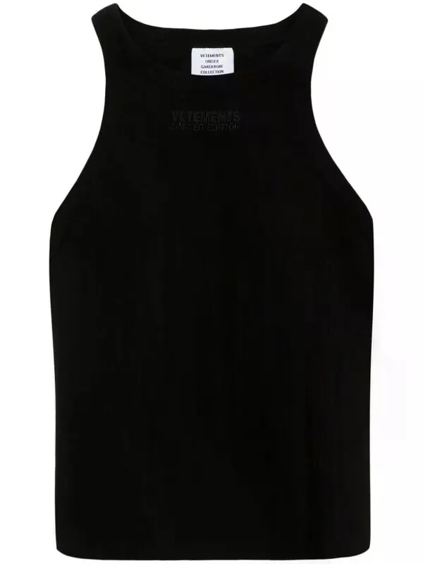 Vetements Ribbed-knit Tank Top
