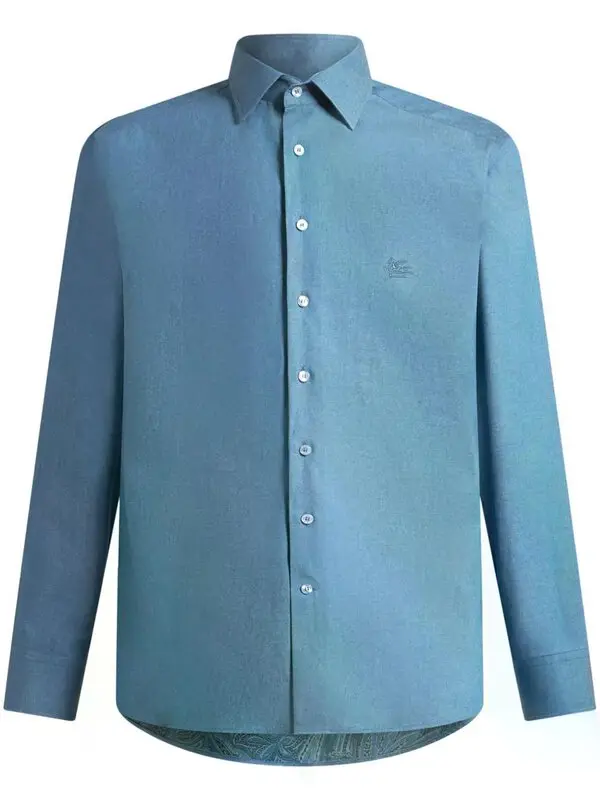 Etro Pegaso-motif Cotton Shirt