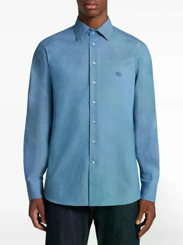 Etro Pegaso-motif Cotton Shirt