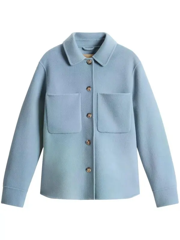 Woolrich Buttoned Wool Overshirt
