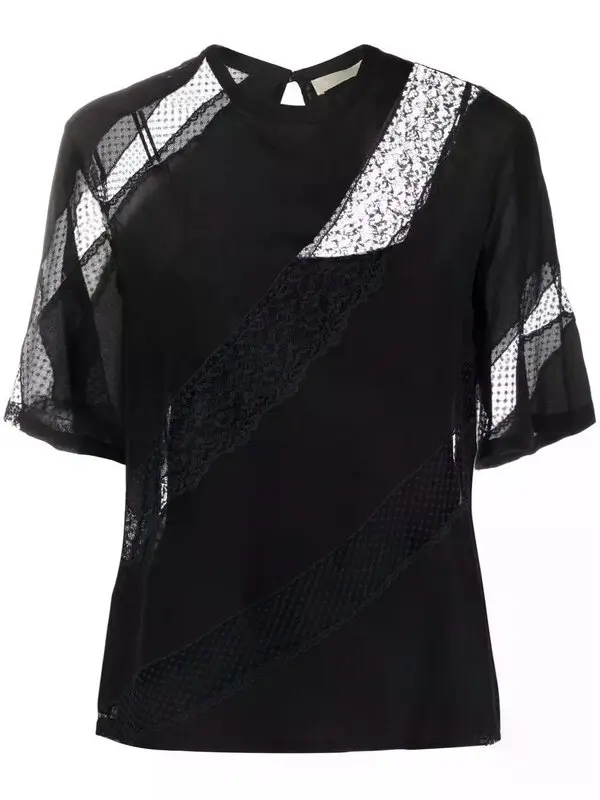 Elie Saab Lace-paneled T-shirt