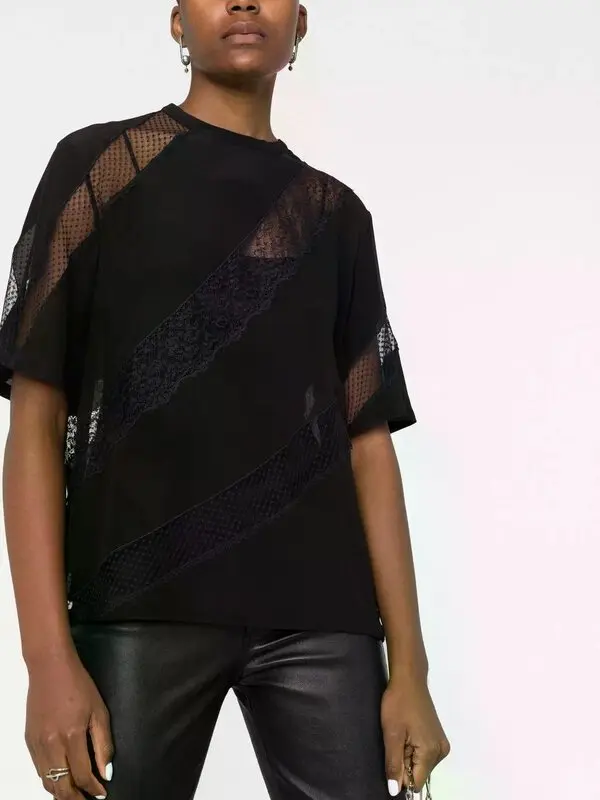 Elie Saab Lace-paneled T-shirt