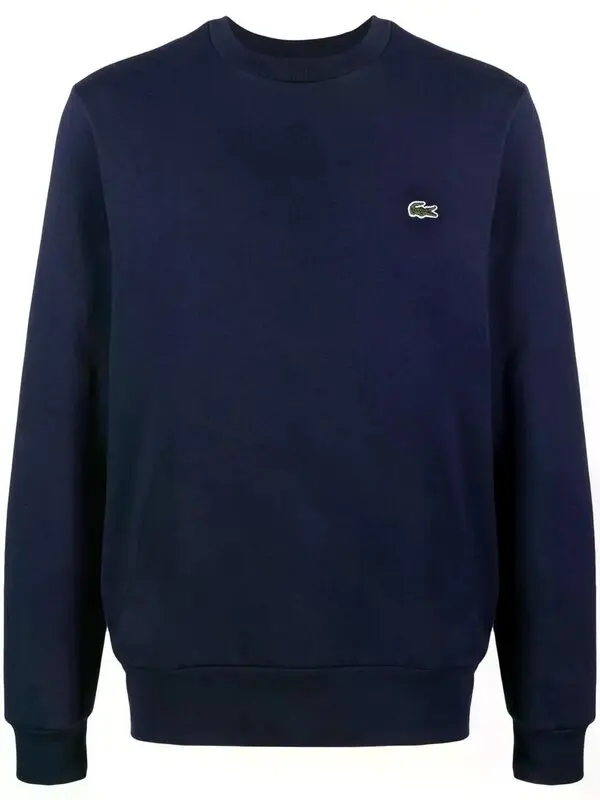 Lacoste Classic Logo-patch Sweatshirt - Blue