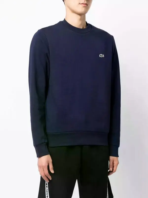Lacoste Classic Logo-patch Sweatshirt - Blue