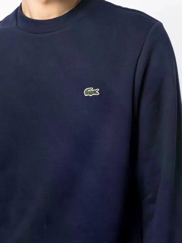 Lacoste Classic Logo-patch Sweatshirt - Blue