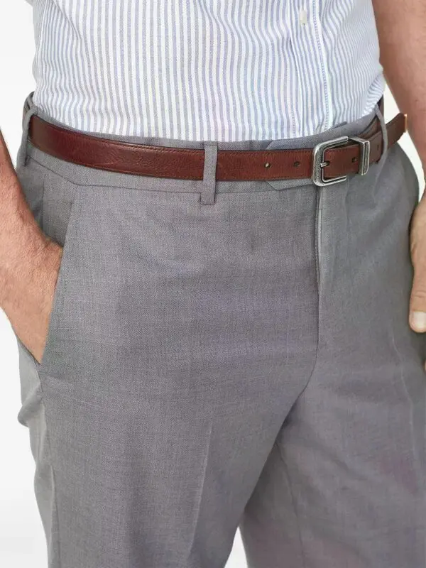 Brunello Cucinelli Tapered-leg Tailored Trousers - Grey