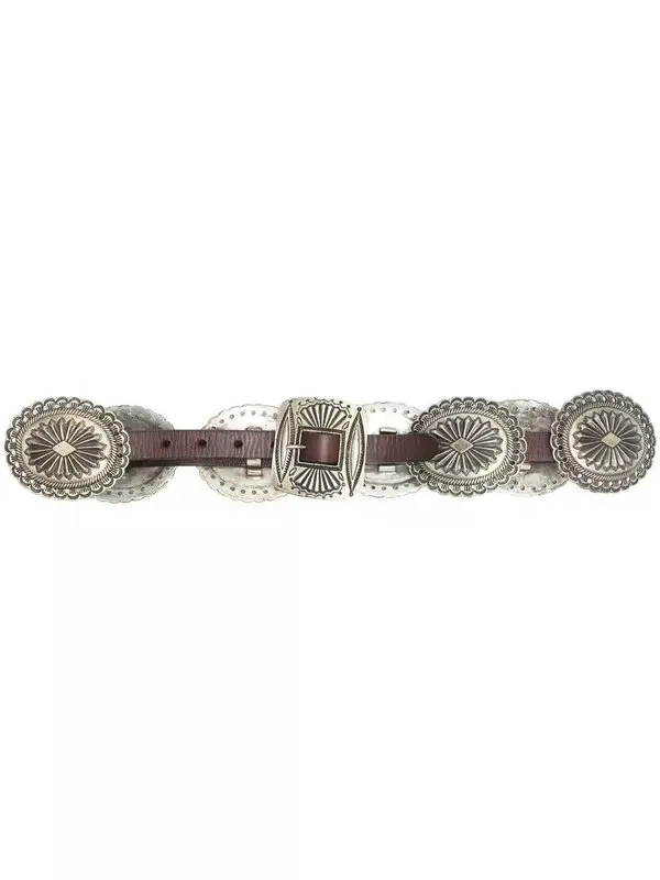 Polo Ralph Lauren Engraved Buckle Belt - Brown