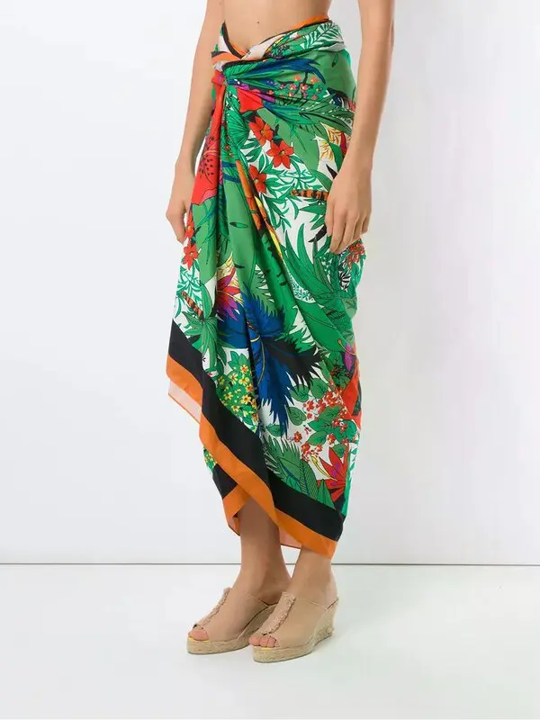 AMIR SLAMA Tropical-print Sarong