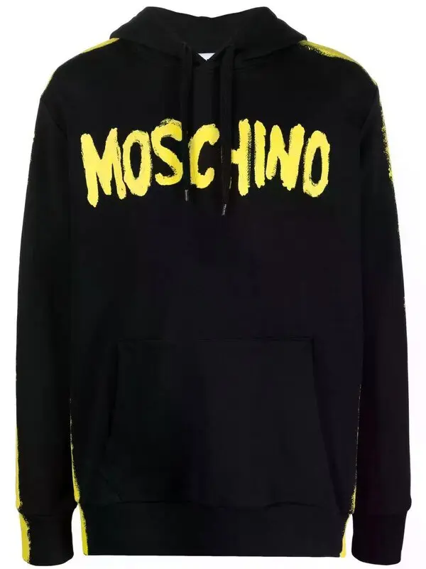 Moschino Logo Print Pullover Hoodie
