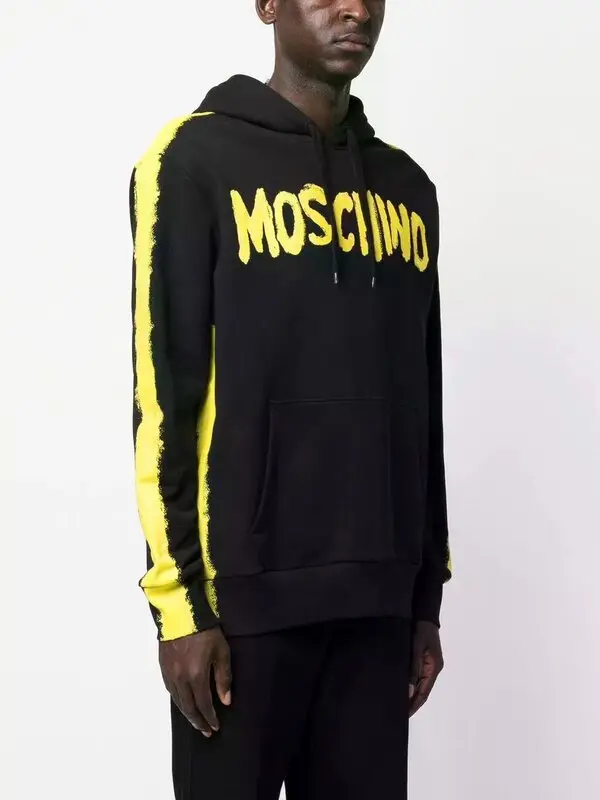 Moschino Logo Print Pullover Hoodie