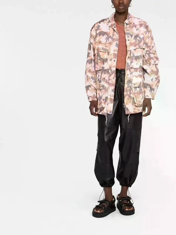 Isabel Marant Étoile Elize Camouflage-print Cotton Jacket - Neutrals