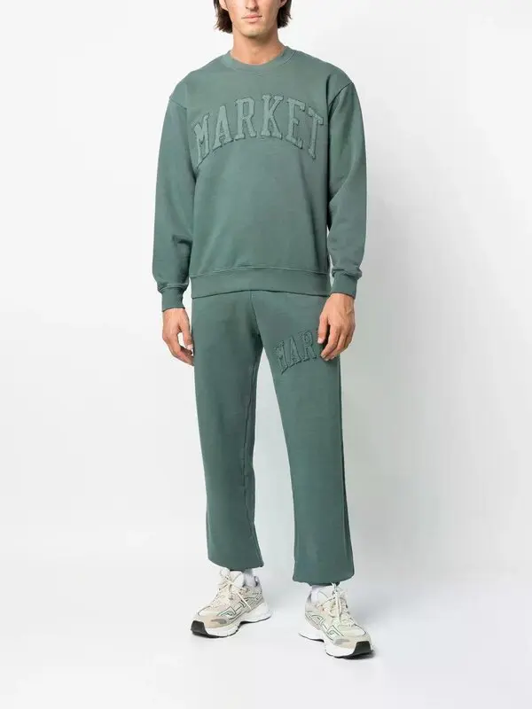 MARKET Embroidered Logo Sweatshirt - Green
