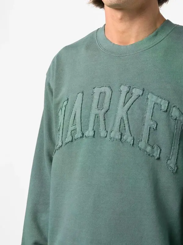MARKET Embroidered Logo Sweatshirt - Green
