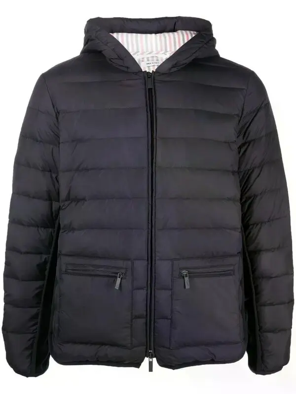 Thom Browne Zip-front Padded Jacket - Blue