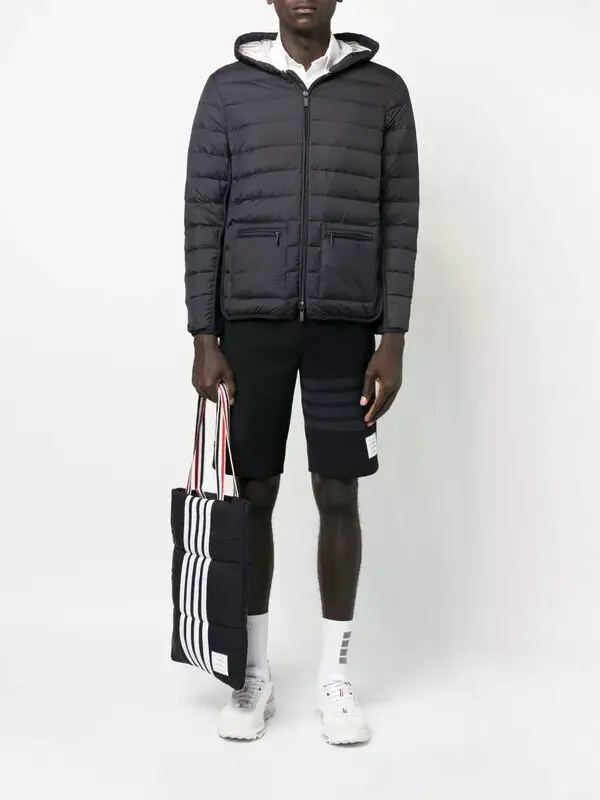 Thom Browne Zip-front Padded Jacket - Blue