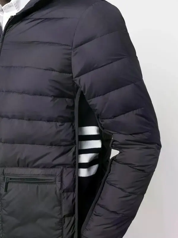 Thom Browne Zip-front Padded Jacket - Blue