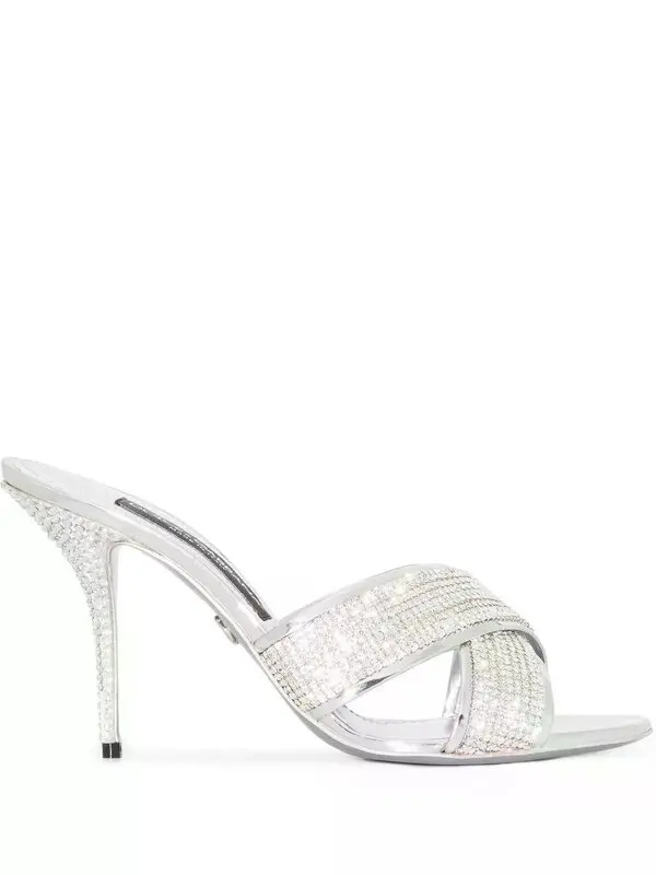 Dolce & Gabbana Crystal Embellished Stiletto Sandals
