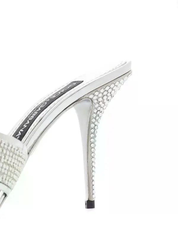 Dolce & Gabbana Crystal Embellished Stiletto Sandals