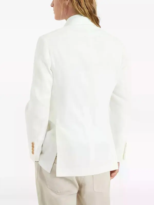 Brunello Cucinelli Double-breasted Linen Blazer