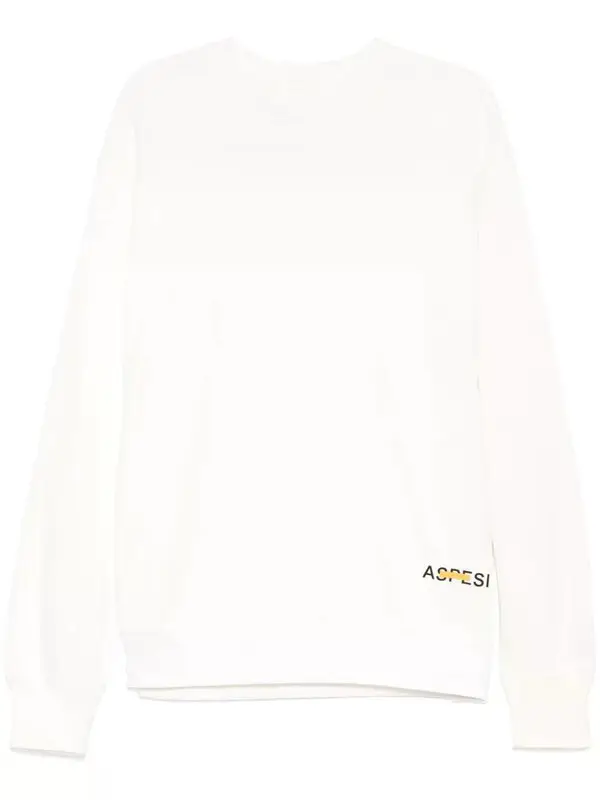 Aspesi Logo-print Sweatshirt - White