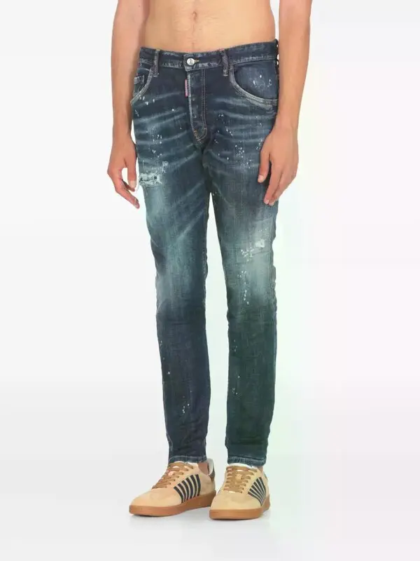 Dsquared2 Distressed Skinny Jeans - Blue