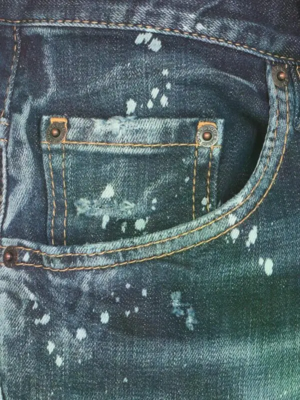 Dsquared2 Distressed Skinny Jeans - Blue