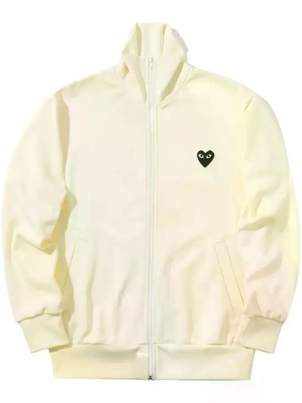 Play Comme Des Garcon Big Heart Zip-up Sweatshirt