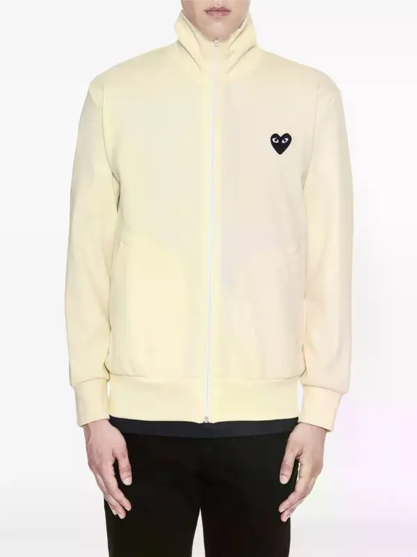 Play Comme Des Garcon Big Heart Zip-up Sweatshirt