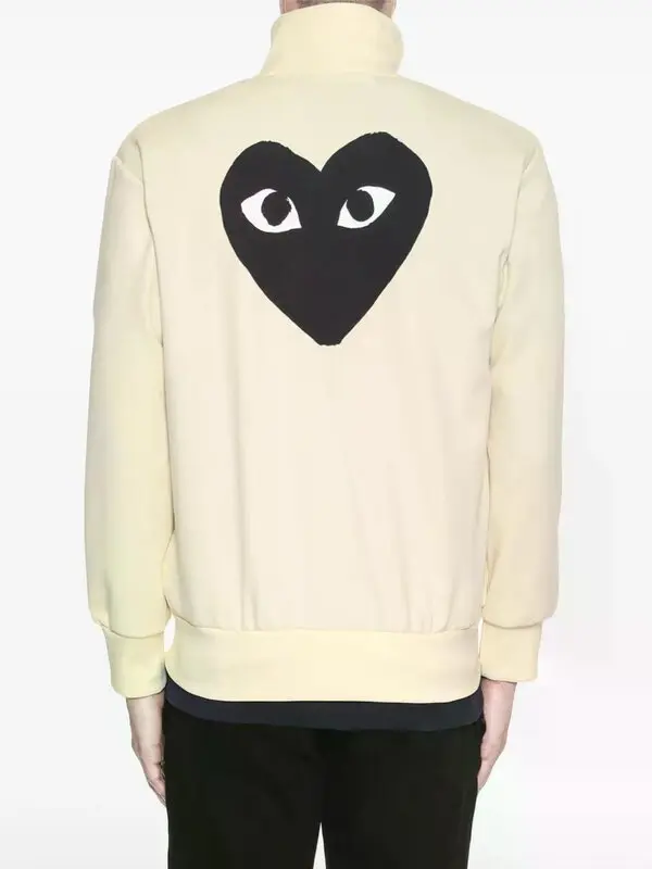 Play Comme Des Garcon Big Heart Zip-up Sweatshirt