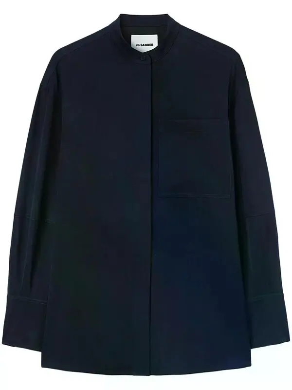 JIL SANDER Collarless Button-front Shirt