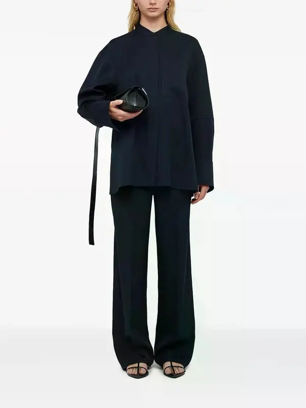 JIL SANDER Collarless Button-front Shirt