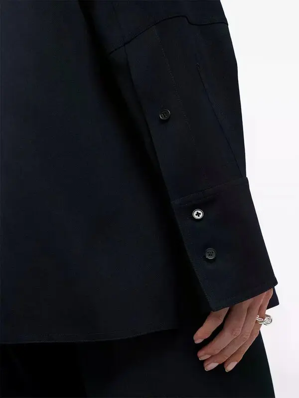 JIL SANDER Collarless Button-front Shirt