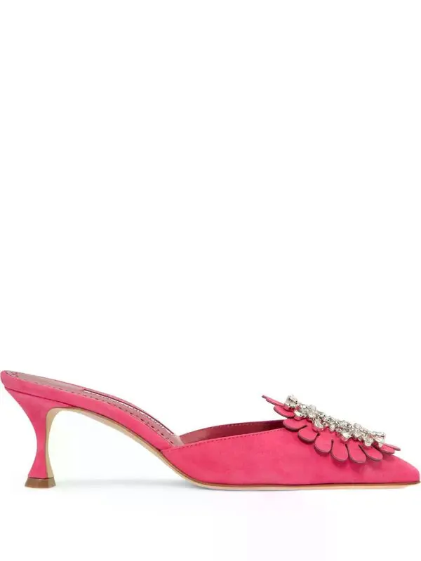 Manolo Blahnik 50mm Shog Mules