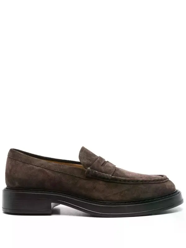 TOD'S Suede Loafers - Brown