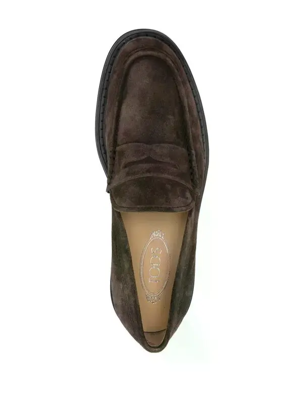 TOD'S Suede Loafers - Brown