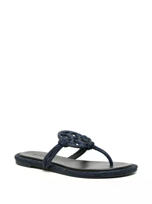 Tory Burch Miller Pavé Crystal-embellished Sandals