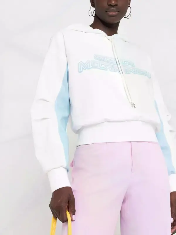 Stella McCartney Logo-print Cotton-jersey Hoodie