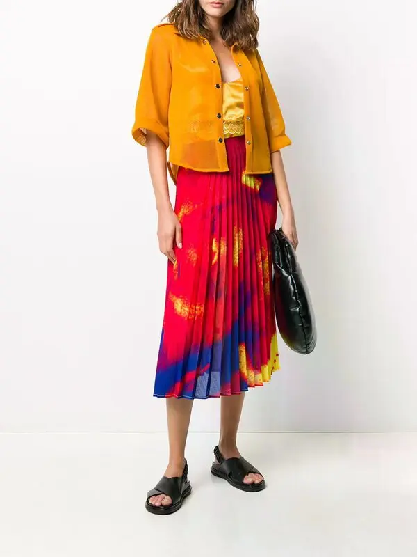 THEBE MAGUGU Pleated Midi Skirt