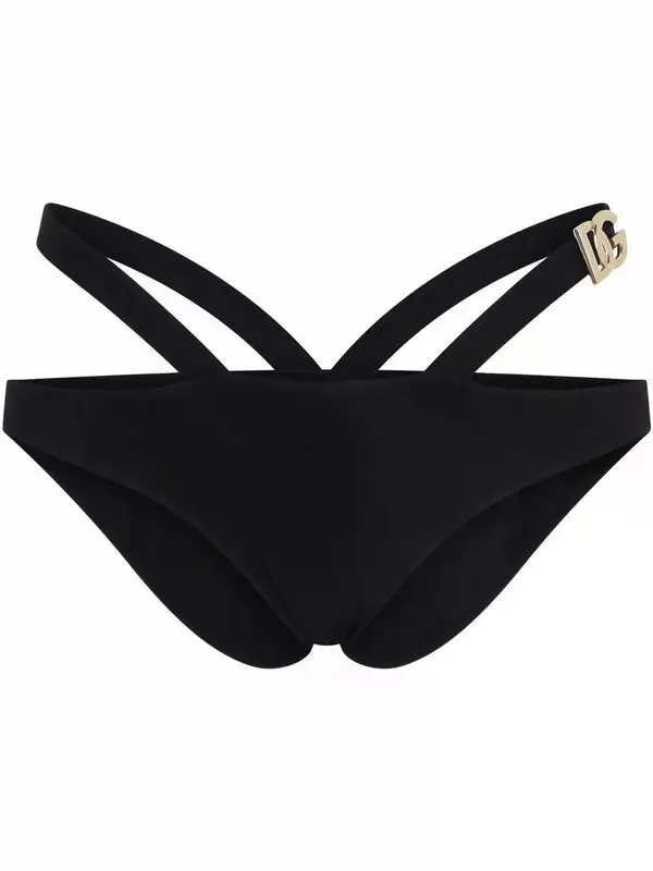 Dolce & Gabbana Logo-tag Bikini Bottoms - Black