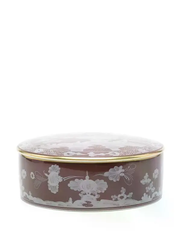 GINORI 1735 Porcelain Trinket Box - Brown