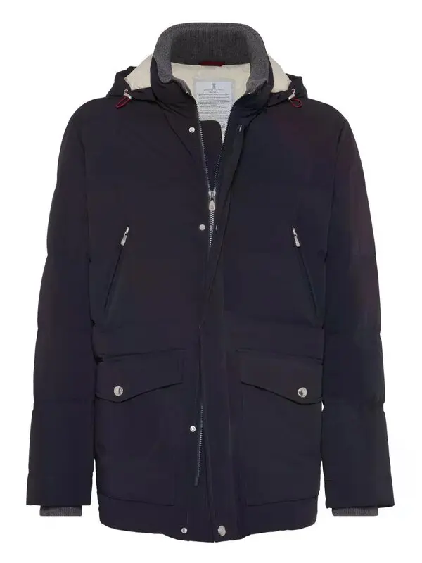 Brunello Cucinelli Quilted Hooded Jacket