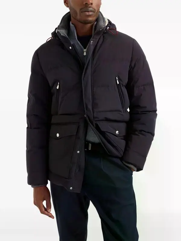 Brunello Cucinelli Quilted Hooded Jacket