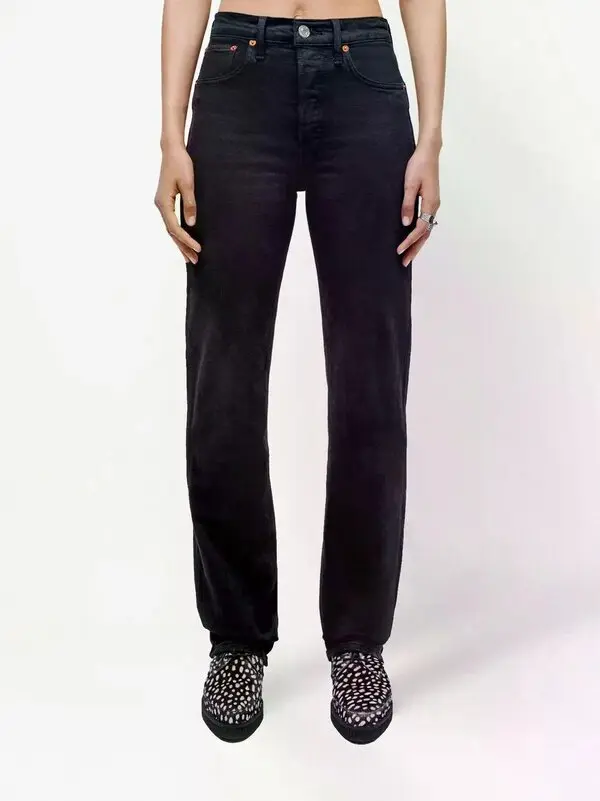 RE/DONE Straight-leg High-rise Jeans