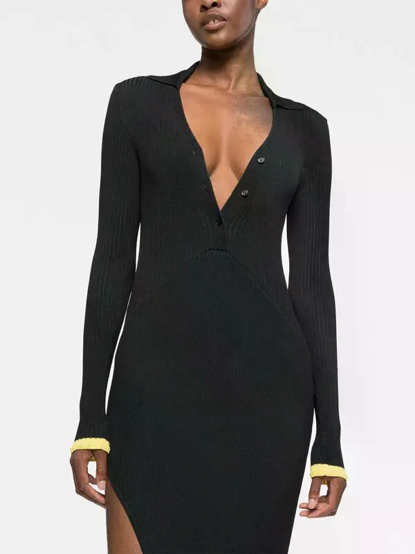AZ FACTORY X Ester Manas Ribbed-knit Midi Dress