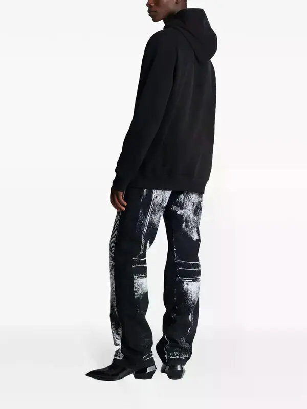Balmain Flocked-logo Hoodie
