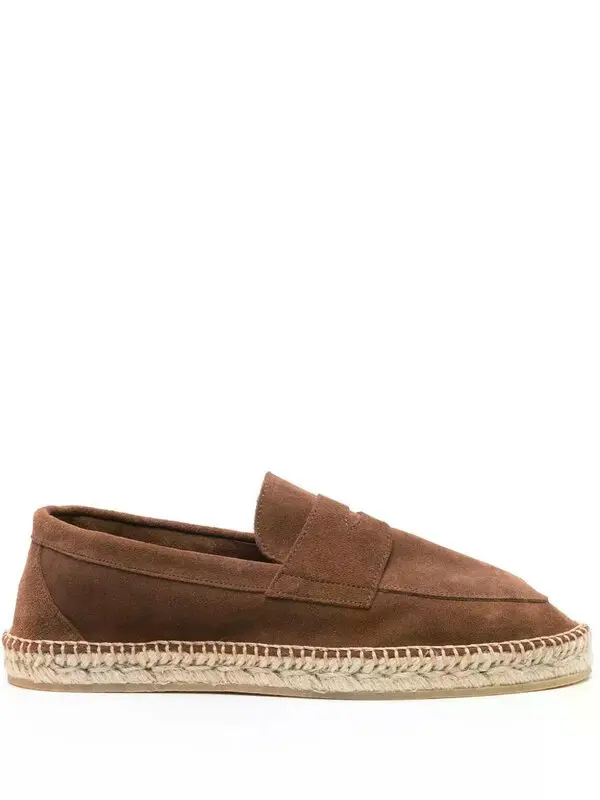 SCAROSSO Diego Suede Espadrilles - Brown
