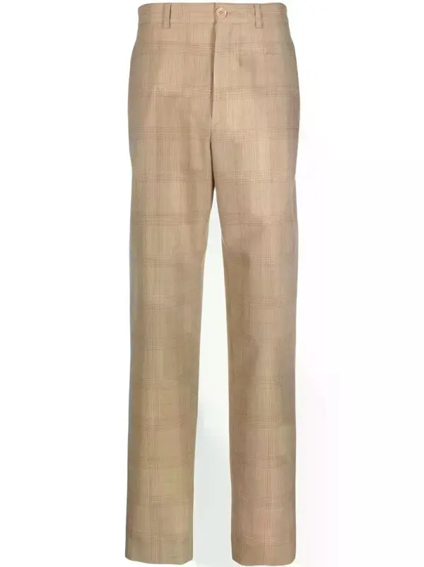 LEMAIRE Check-print High-waisted Trousers