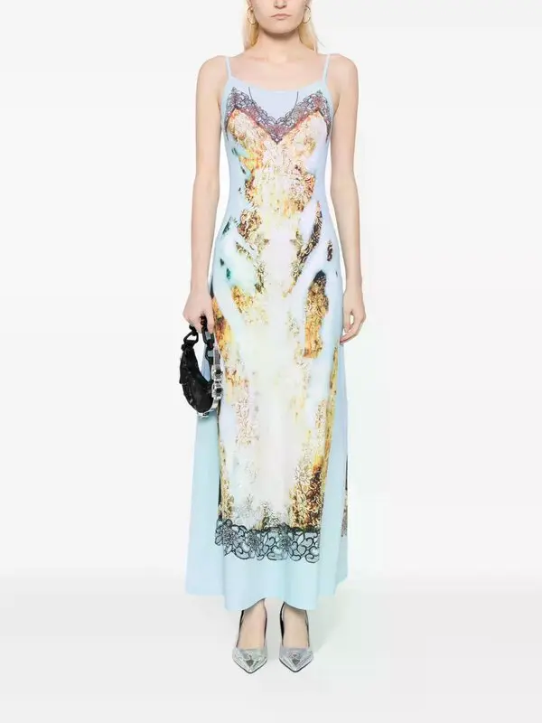 Y/project Graphic-print Slip Dress